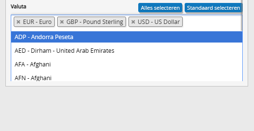 Gratis inlezen vreemde valuta wisselkoersen in Exact Online